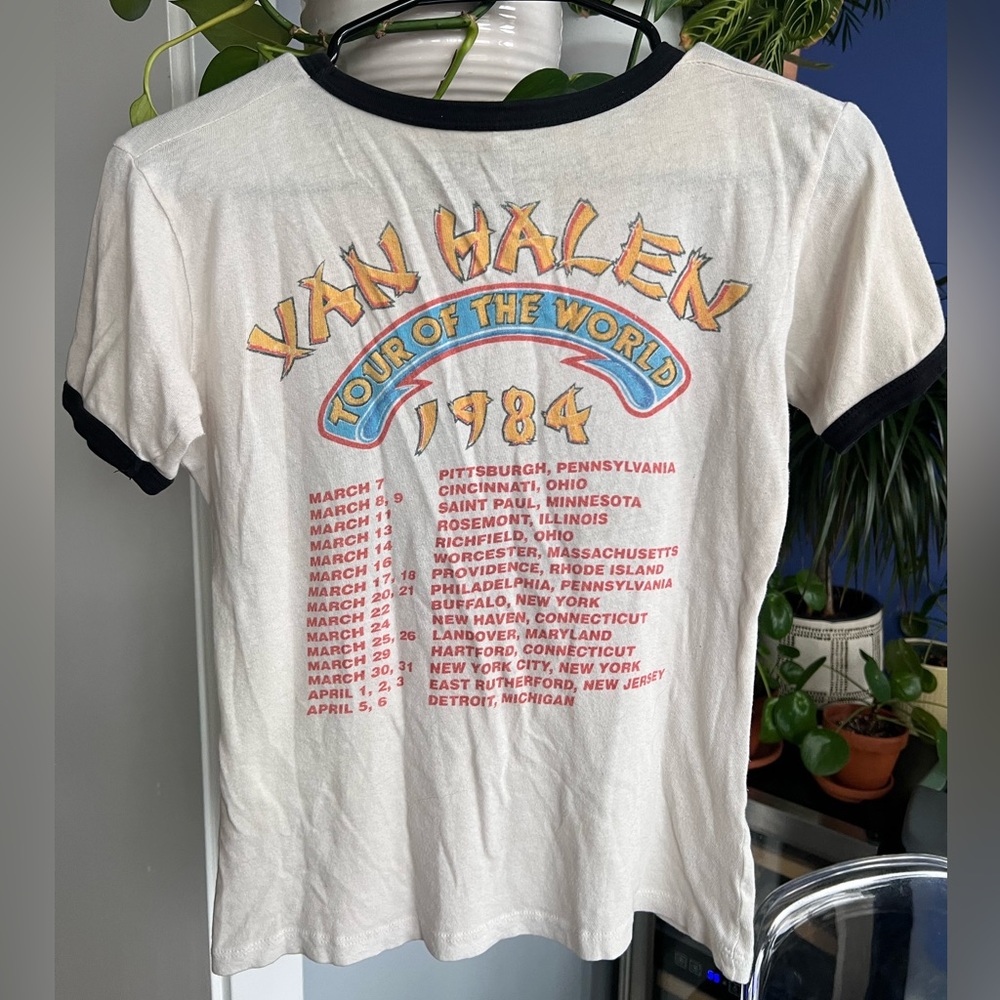 Rare Vintage Van Halen 1984 Tour Shirt Sz Xs - Gem